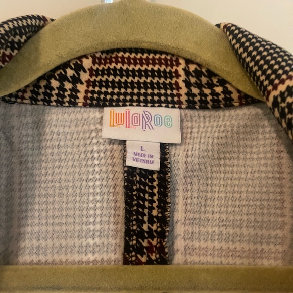 LuLaRoe | Jackets & Coats | Stretchy Lularoe Gwen Blazer In Houndstooth ...